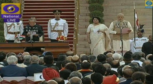 Narendra Modi takes oath as 15th Prime Minister of India - The News ...