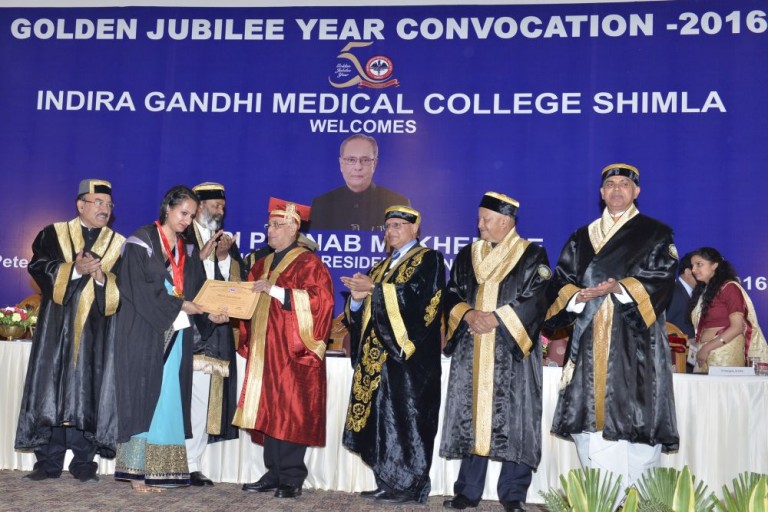 IGMC Celebrates Golden Jubilee Year Convocation: President presents ...