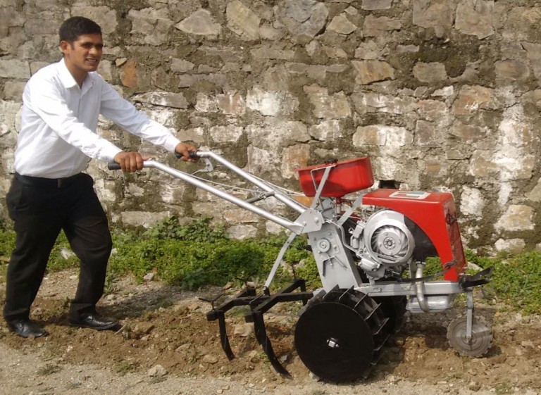 Engineering students build Mini Hand Tractor suitable for hilly soil ...