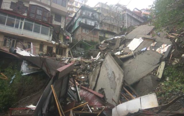 Six-storey building collapses in the suburb of Shimla