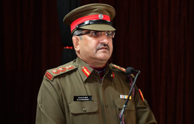 Prof. H.K Chaudhary Conferred with Honorary Col Commandant Rank